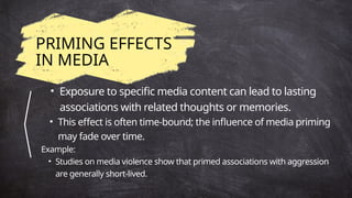 Priming Theory of Media and Communication Theories | PPTX