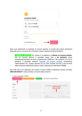 Primi passi con PADLET | PDF