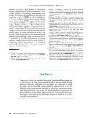 Primitive neuroectodermal tumor of the ovary | PDF
