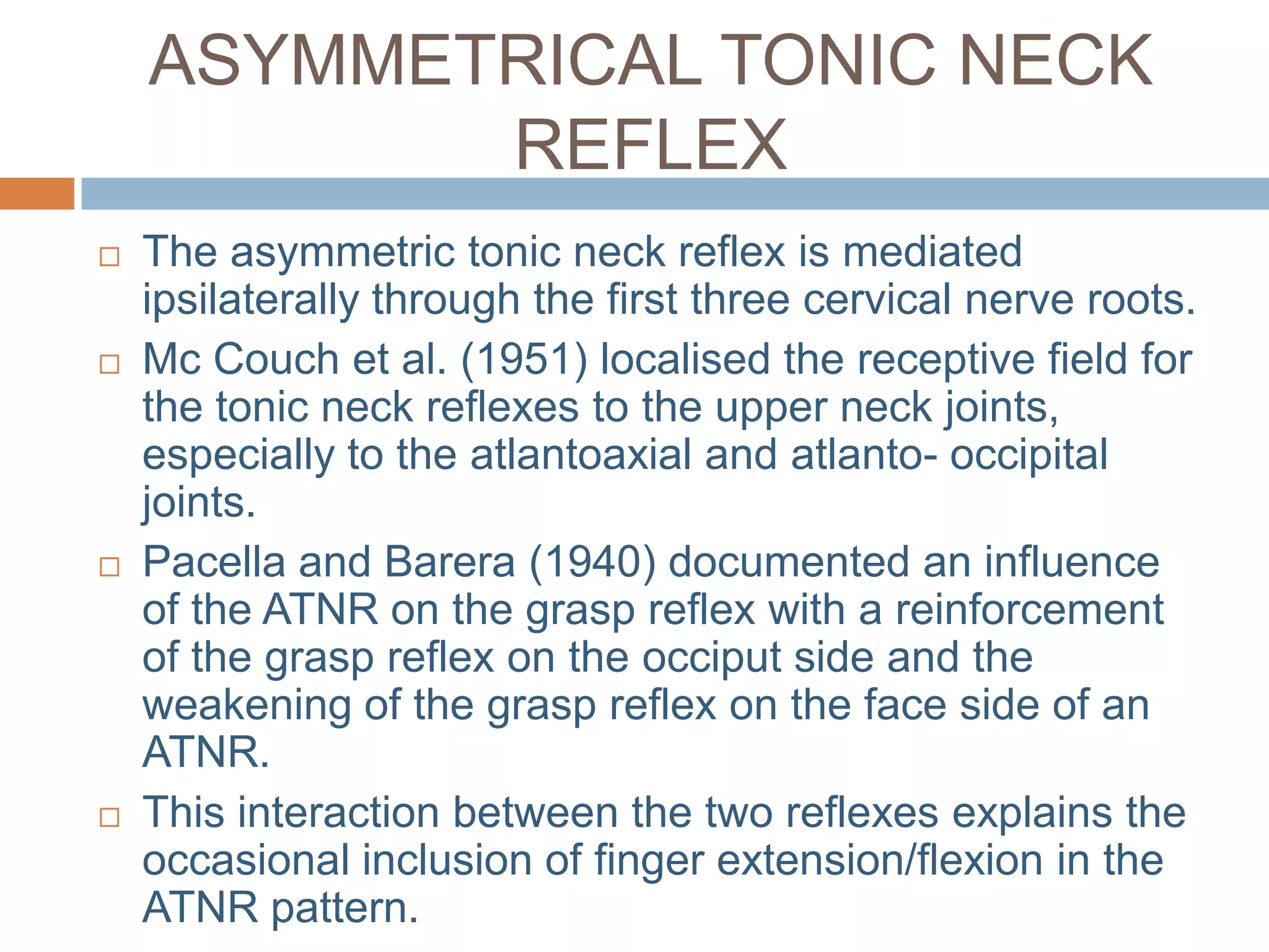 Primitive And Tonic Reflexes | PPTX