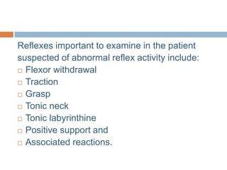 Primitive And Tonic Reflexes | PPTX