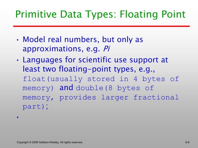 Primitive data types in java | PPT