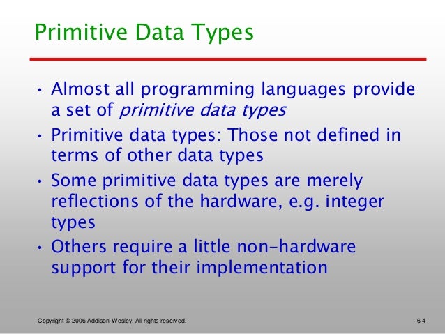 Primitive data types in java
