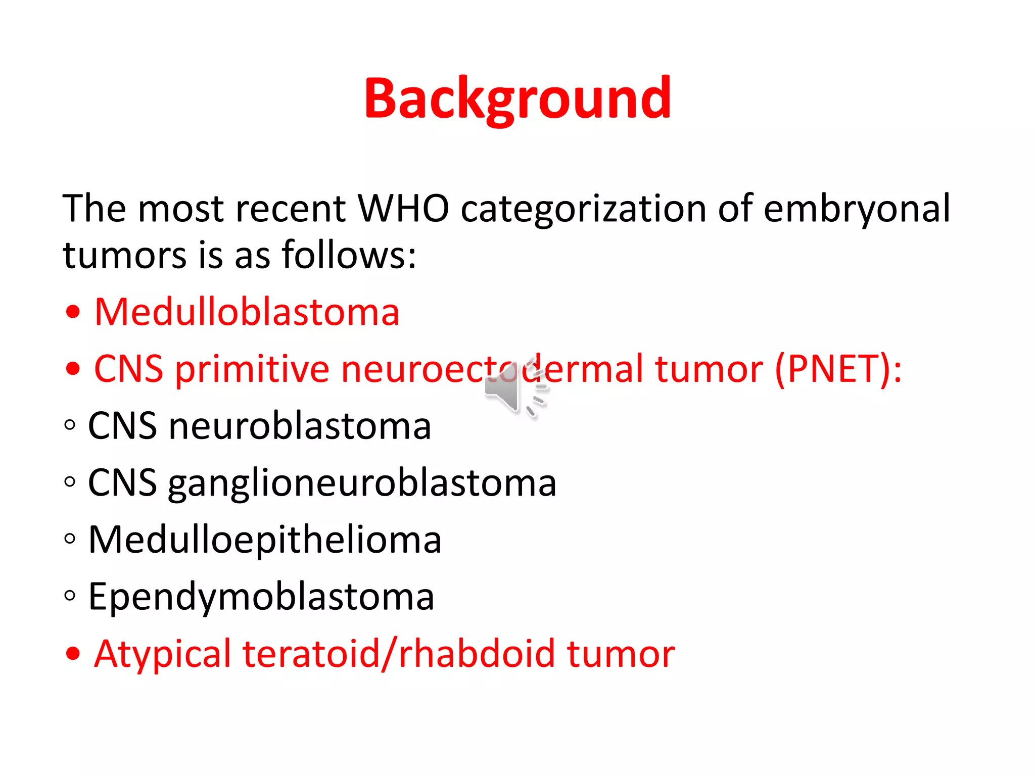 Primitive Neuroectodermal Tumor Pptx
