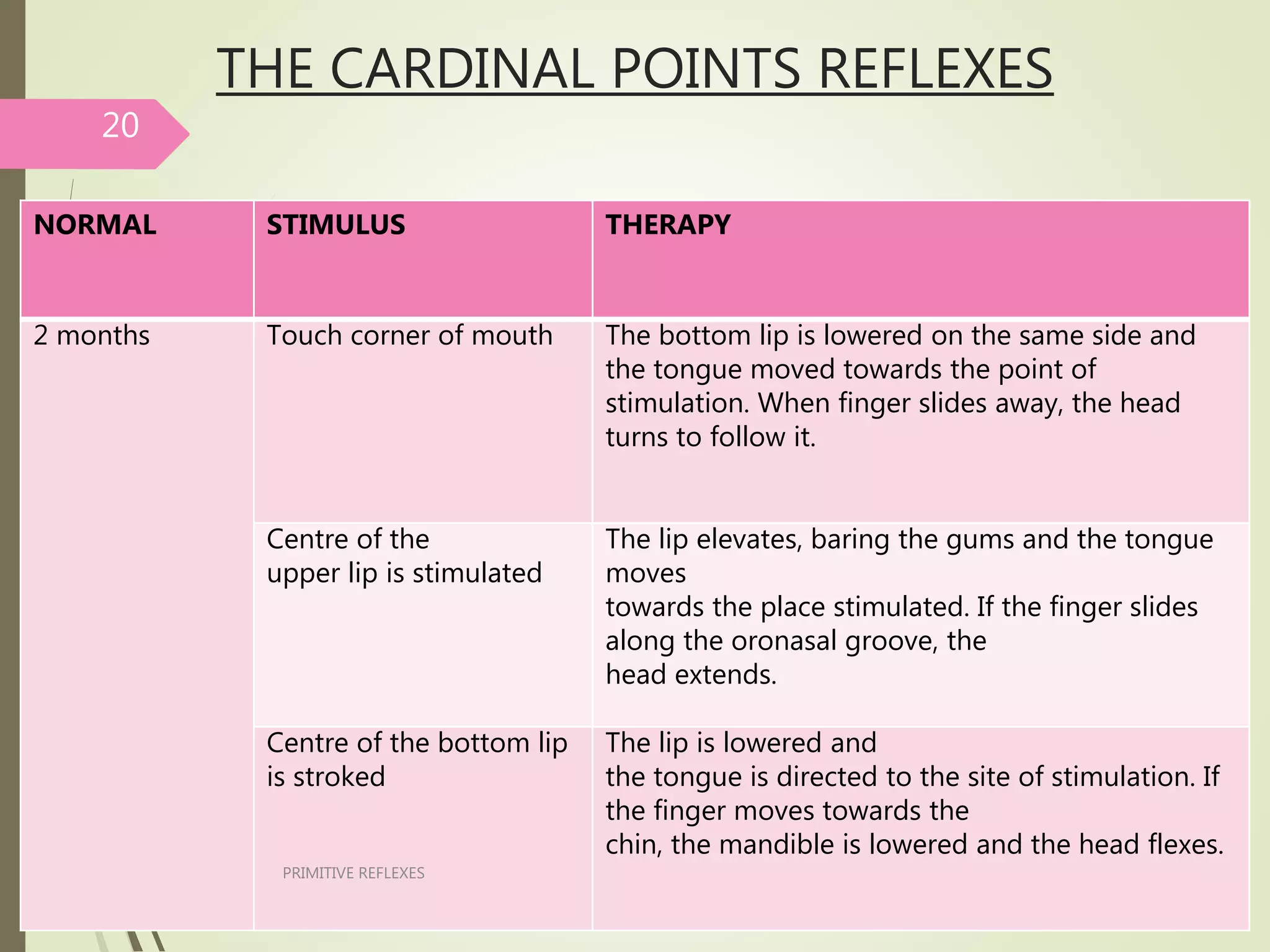 Primitive reflexes | PPTX