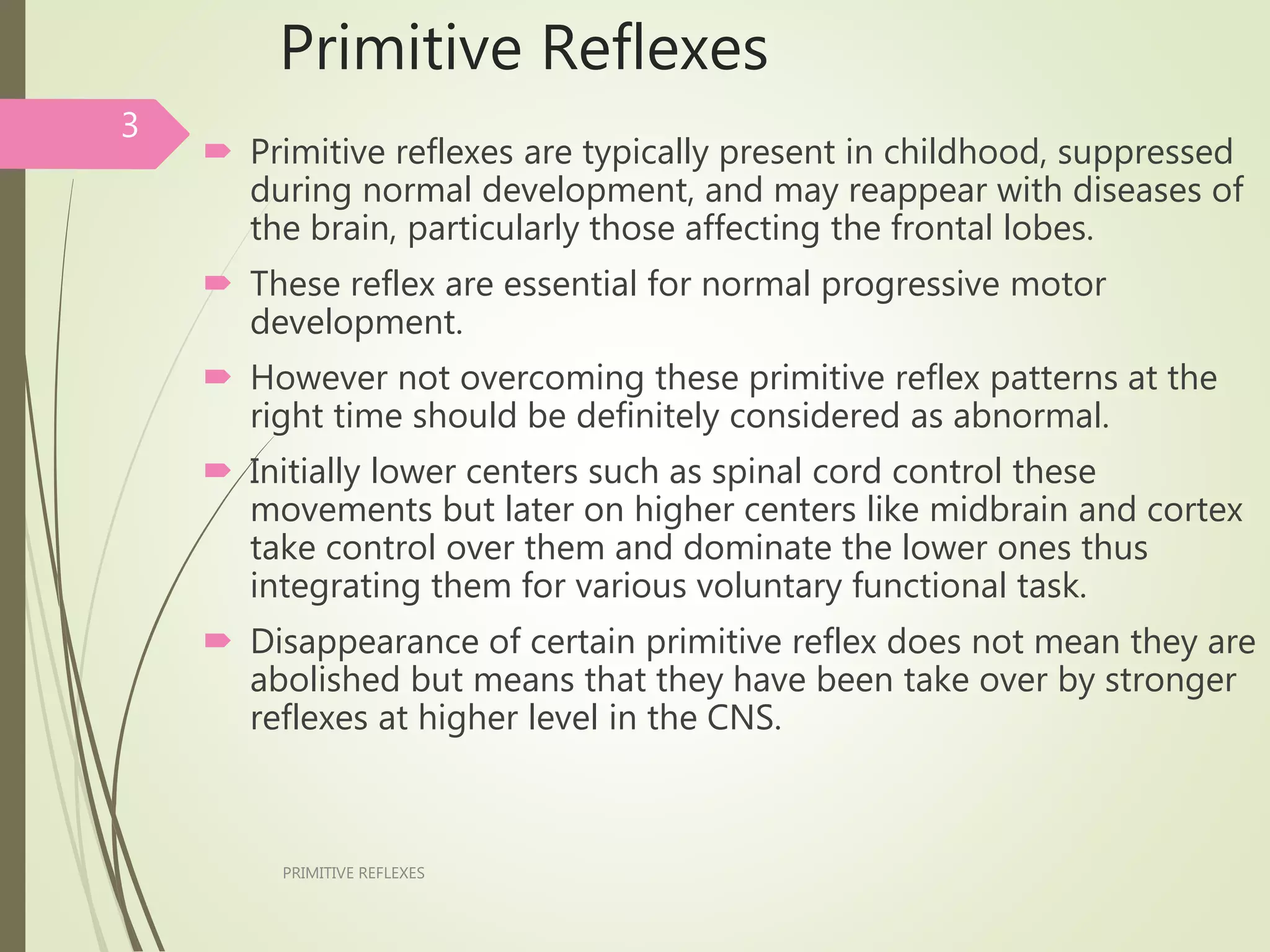 Primitive reflexes | PPTX