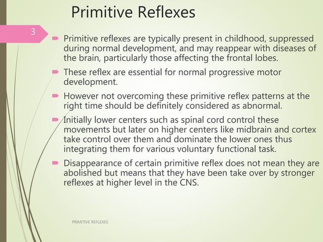 Primitive reflexes | PPTX