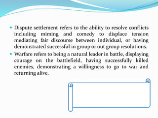 Primitive communism and egalitarian society | PPTX