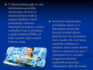 Primjena genetike | PPT