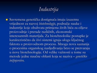 Primjena genetike | PPT