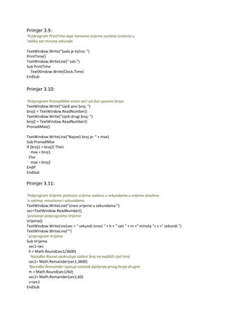 Primjer 3.9. do primjera 3.15