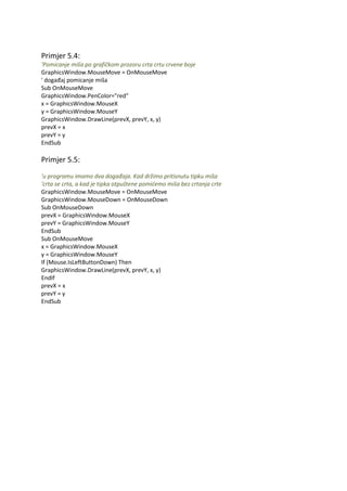 Primjer 5.1. do primjera 5.5 | DOCX