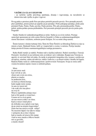 Primjeri vježbi na nastavi govorništva | PDF