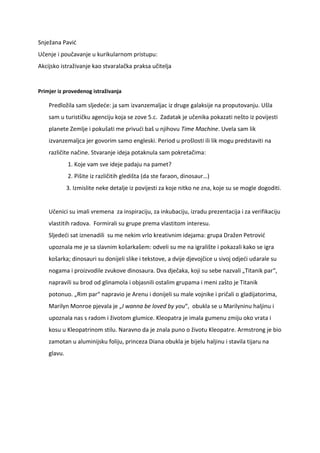 Primjer iz provedenog istraživanja | DOCX