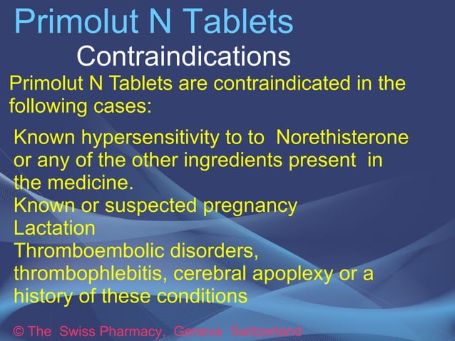 Primolut N Tablets for Treatment of Menstrual Problems | ODP ...