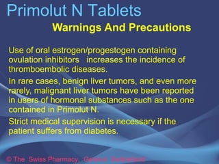 Primolut N Tablets for Treatment of Menstrual Problems | ODP
