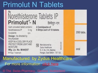 Primolut N Tablets for Treatment of Menstrual Problems | ODP