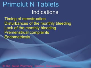 Primolut N Tablets for Treatment of Menstrual Problems | ODP