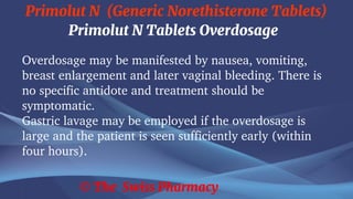 Primolut N (Generic Norethisterone Tablets) | PDF