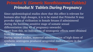 Primolut N (Generic Norethisterone Tablets) | PDF