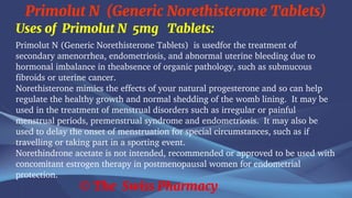 Primolut N (Generic Norethisterone Tablets) | PDF