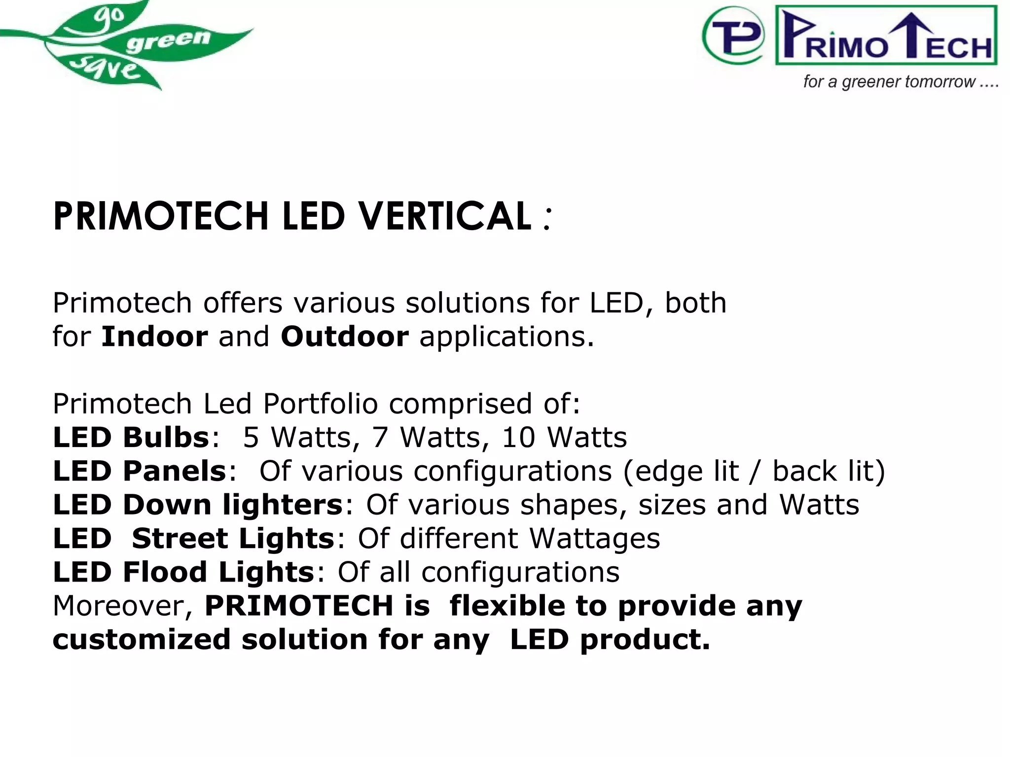 Primotech led | PPT
