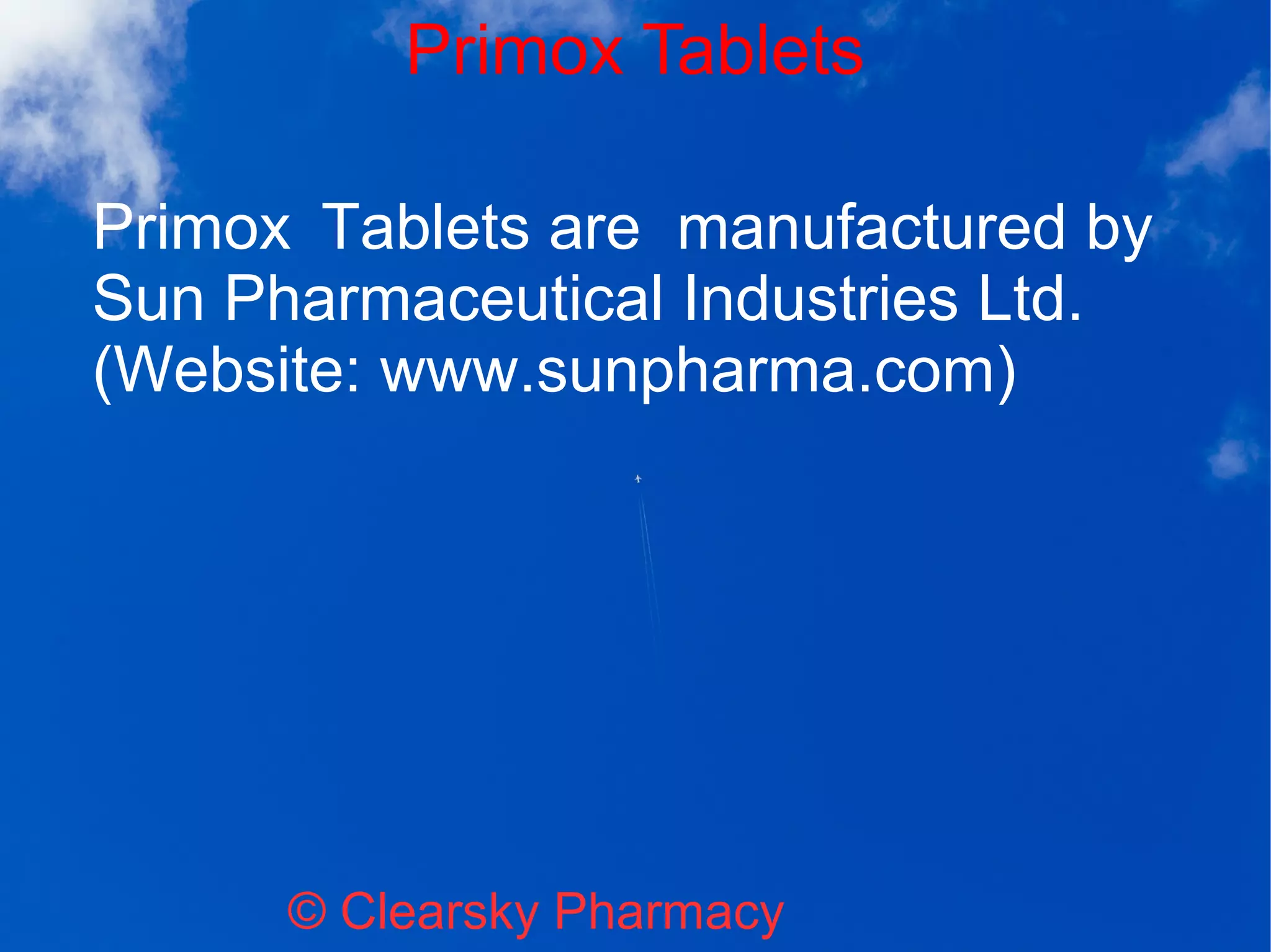 Primox (Generic Nortriptyline Hydrochloride Tablets) | PPT