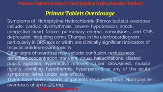Primox Tablets (Generic Nortriptyline Hydrochloride Tablets) | PDF