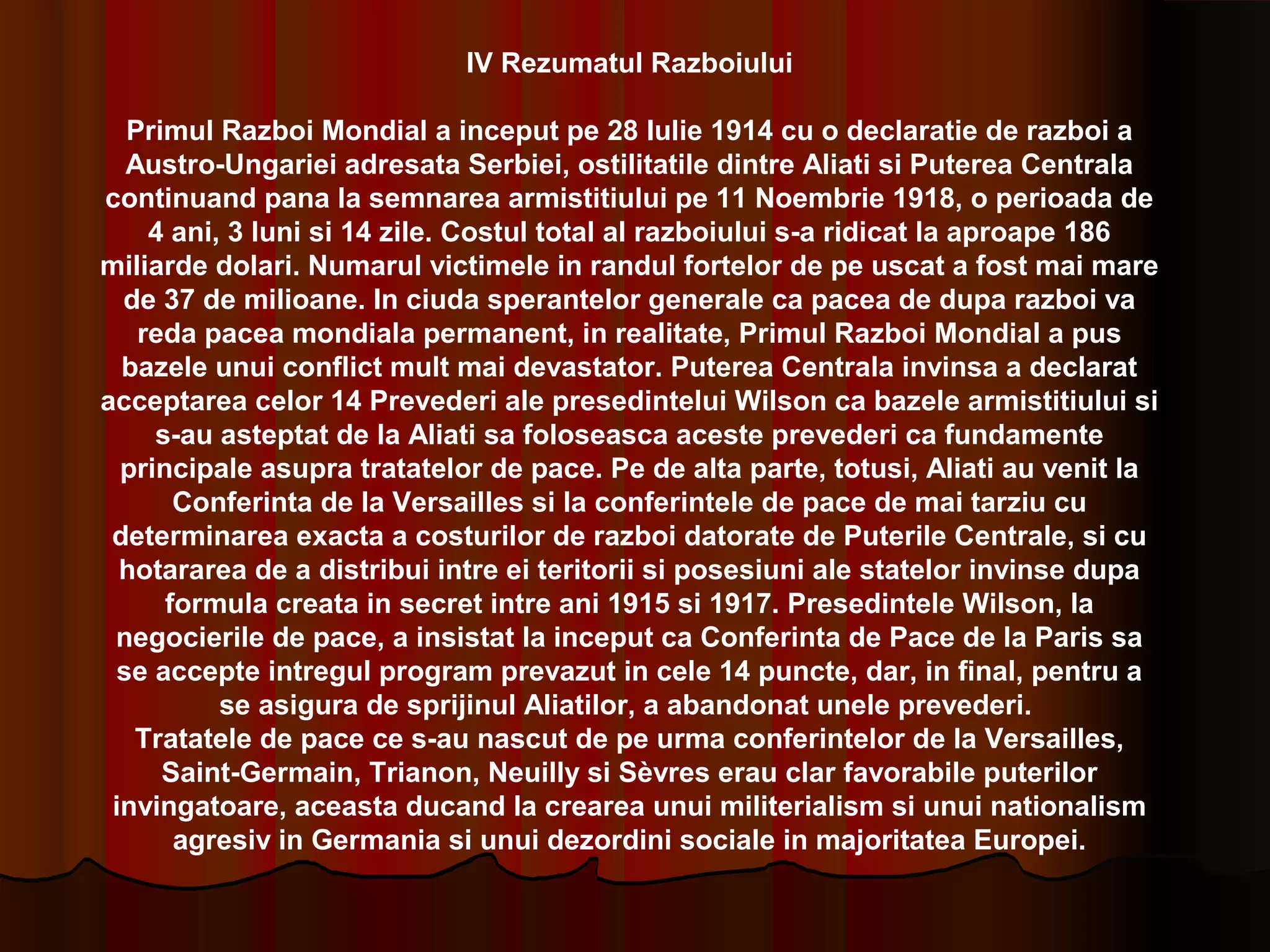 Primul razboi mondial | PPT