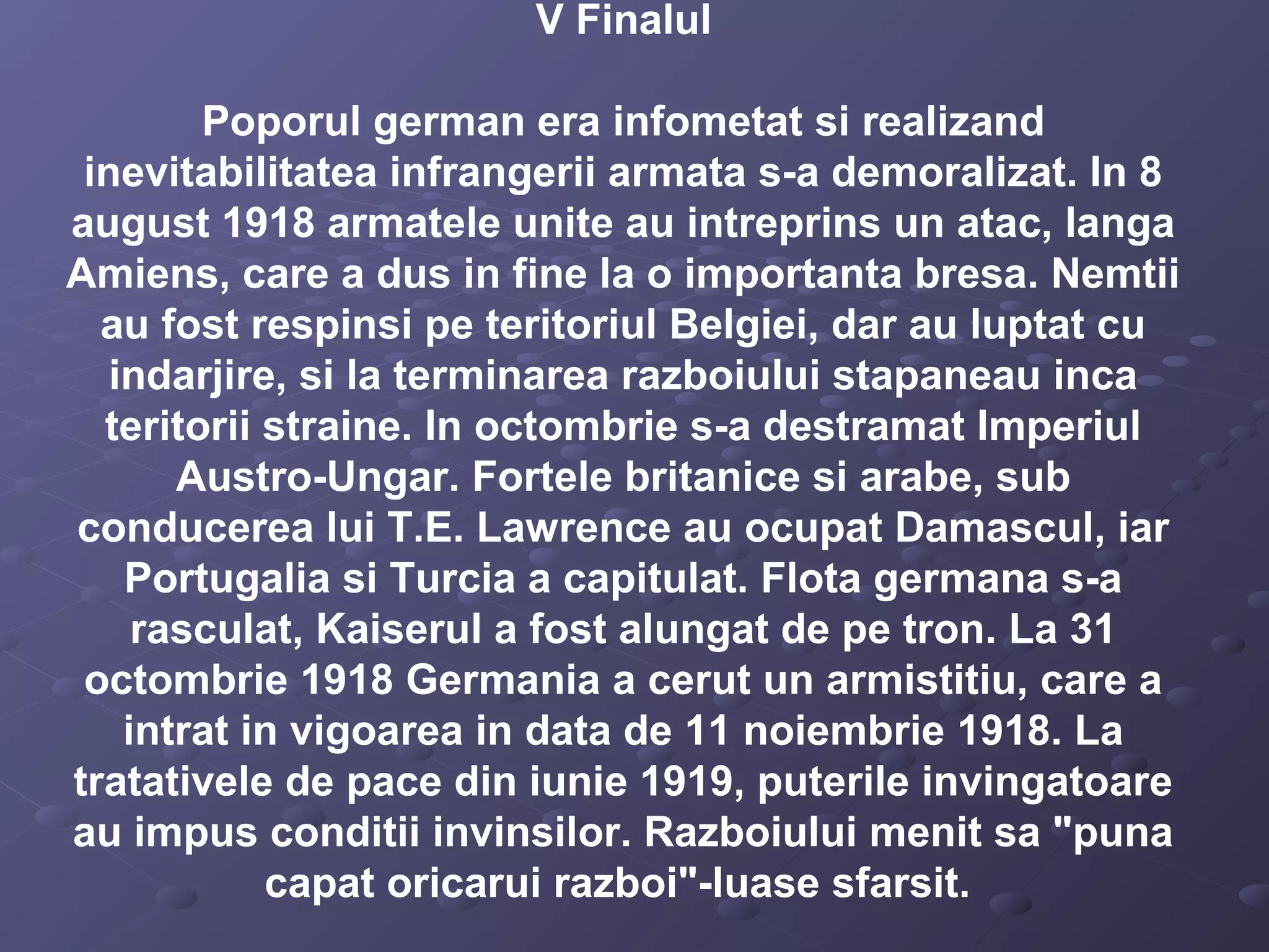 Primul razboi mondial | PPT