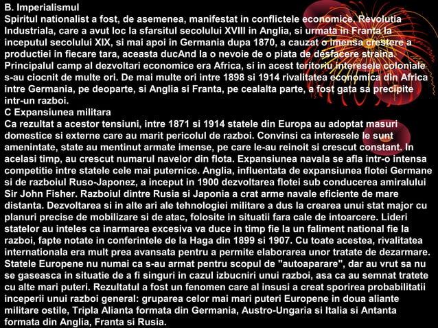 Primul razboi mondial | PPT