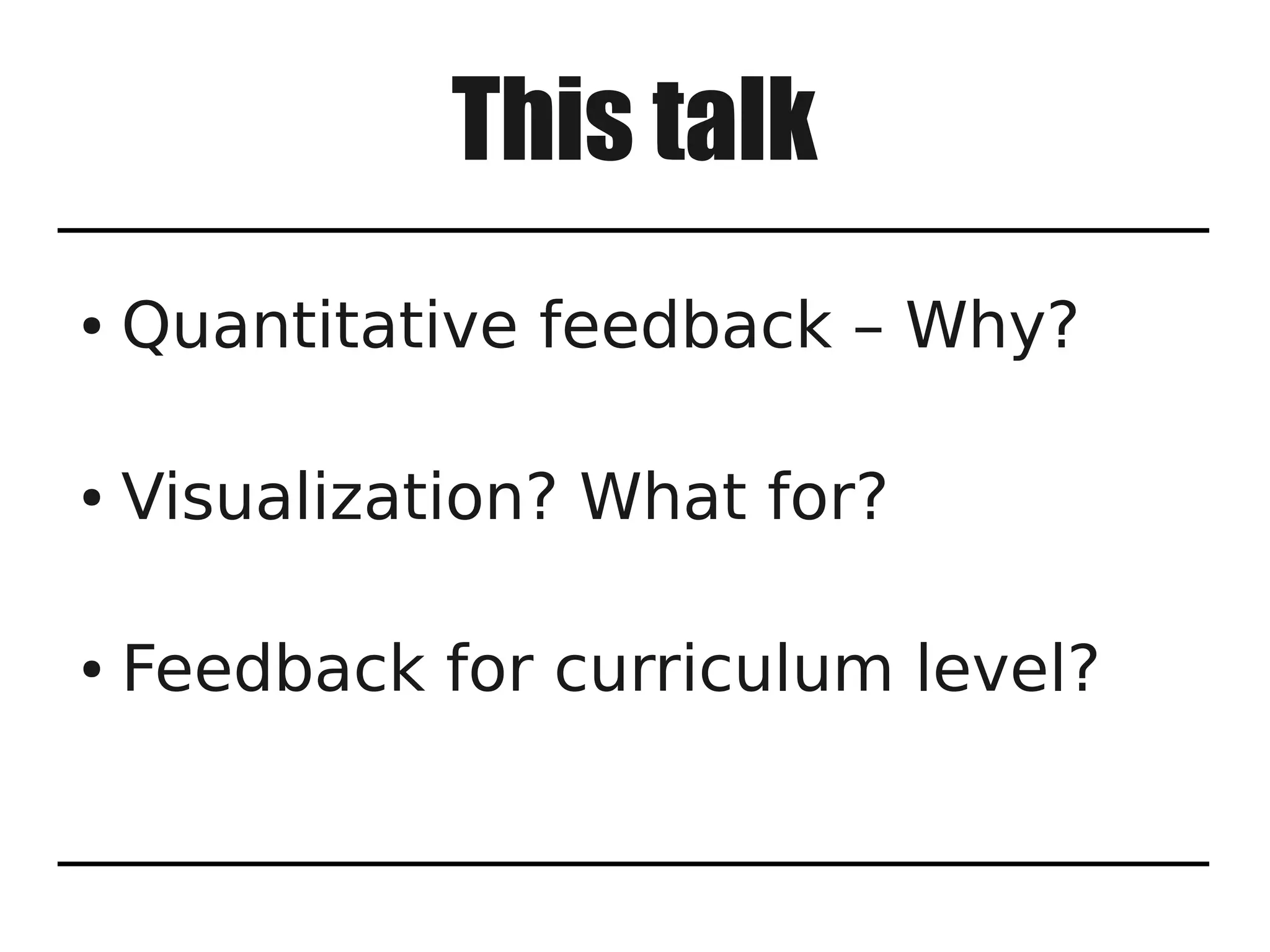 Visualizing Student Feedback | PPT