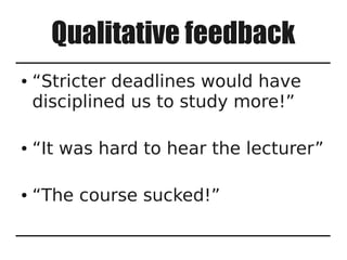 Visualizing Student Feedback | PPT