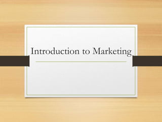 Marketing management unit-1 for MBA Stud | PPT