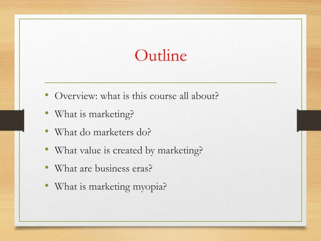 Marketing management unit-1 for MBA Stud | PPT