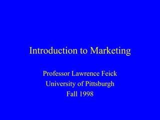 marketing principles introduction of marketing concept | PPT
