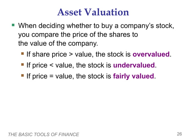 The basic tool of finance | PPT