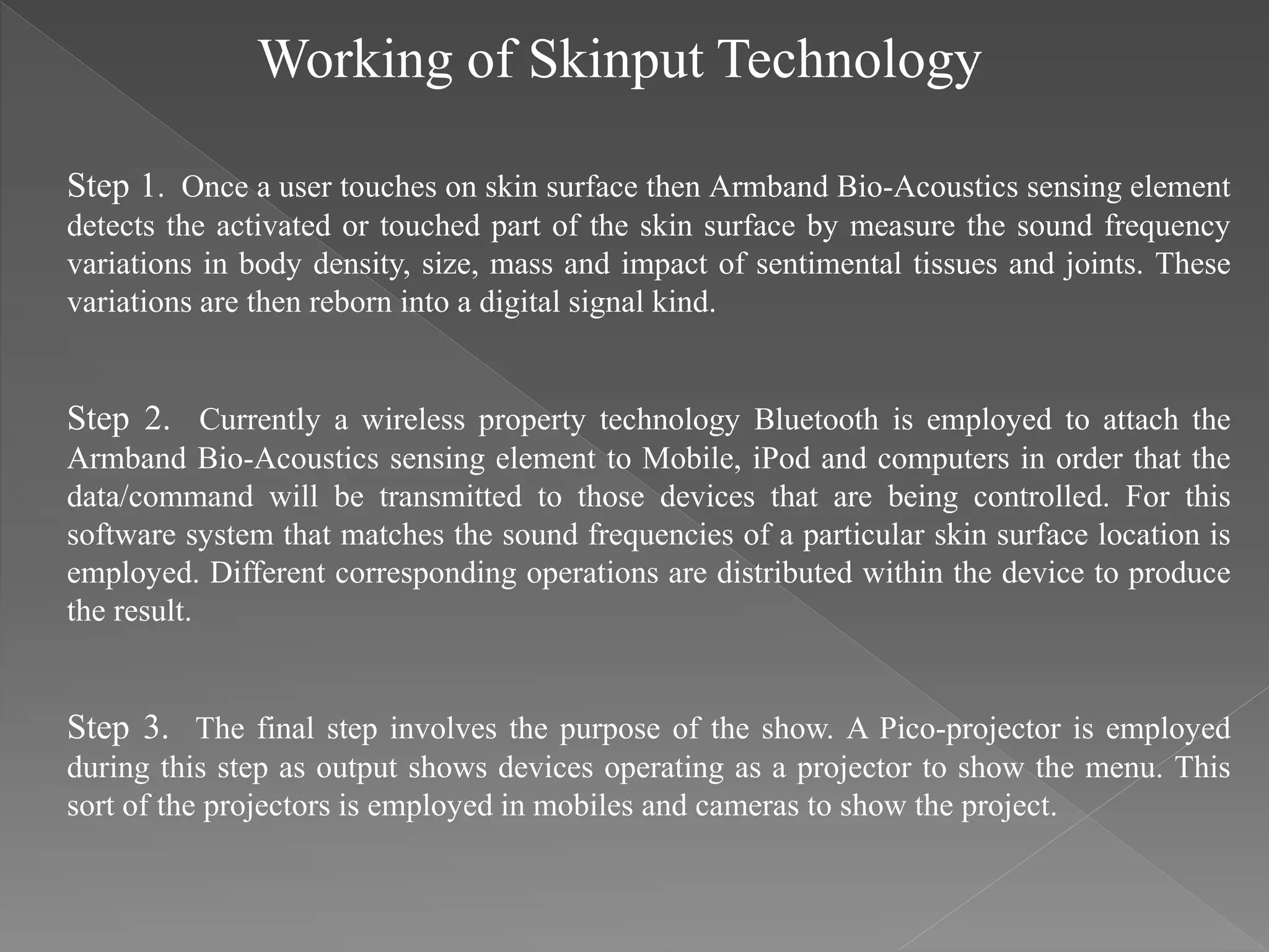 Skinput Technology | PPT