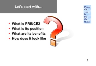Prince2 2009 & its benefits potifob stefan ondek | PDF | Business Administration | Business