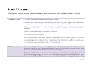 PRINCE2 and SCRUM (AGILE) | PPT