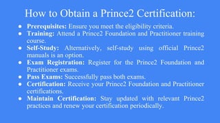Prince2 certification Training in Pune | PPTX | Business | Business and Finance