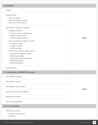 PRINCE2 Foundation Course Material | PDF