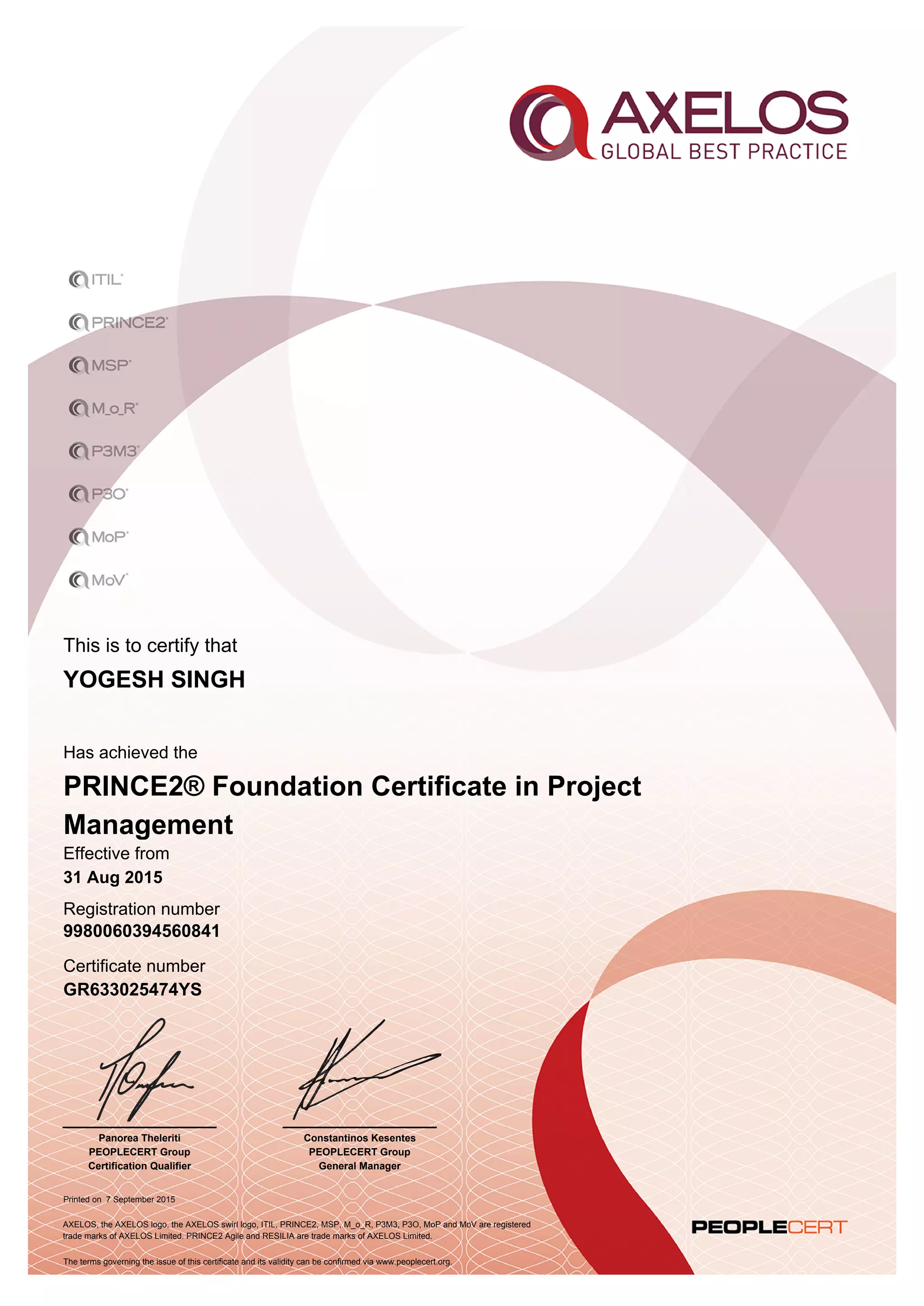 Prince2 foundation certificate | PDF Prince2 foundation certificate | PDF