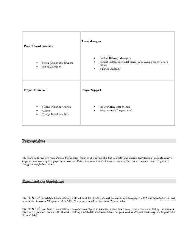 Prince2® foundation & practitioner online course