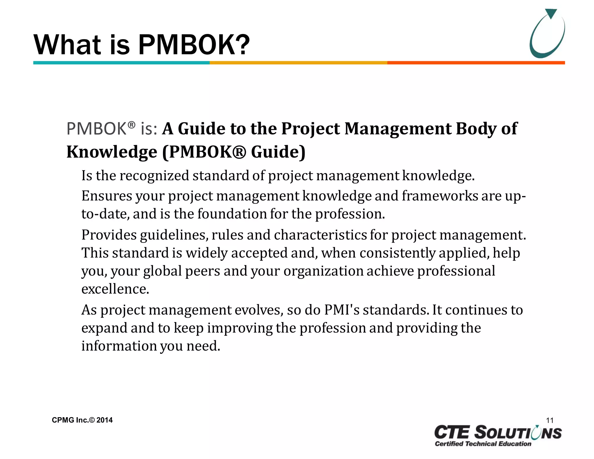 Prince2 & PMBOK Comparison Demystified | PDF