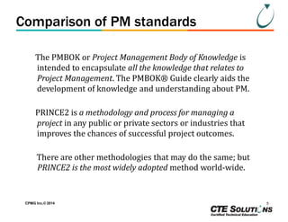 Prince2 & PMBOK Comparison Demystified | PDF