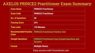 PRINCE2 Practitioner Certification | Questions and Answers | PPT