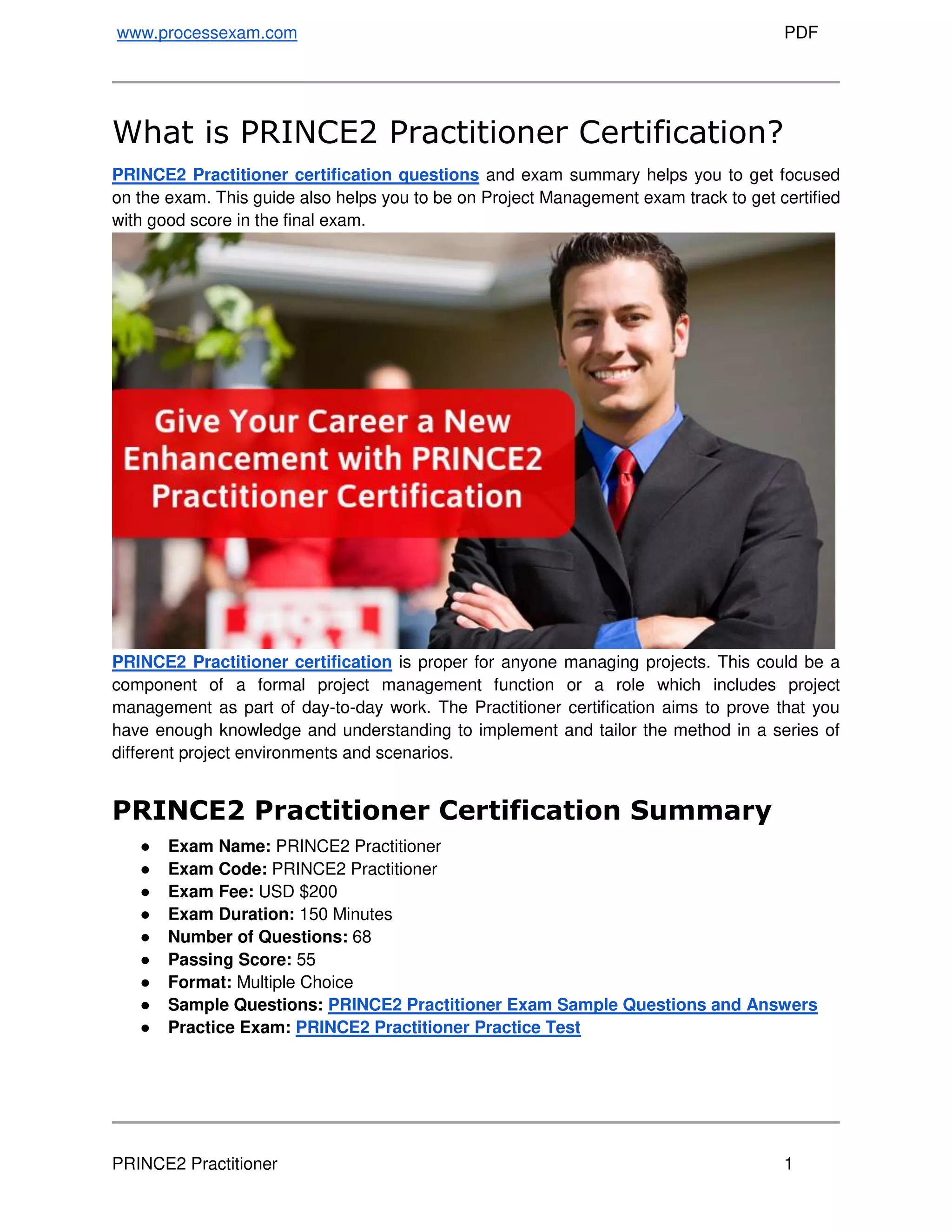 PRINCE2_Practitioner_Exam_Guide_and_How.pdf | Educational Assessment | Education