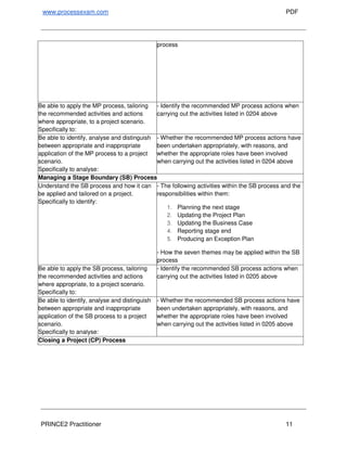 PRINCE2_Practitioner_Exam_Guide_and_How.pdf | Educational Assessment | Education