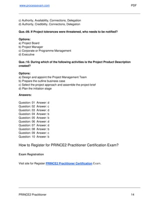 PRINCE2_Practitioner_Exam_Guide_and_How.pdf | Educational Assessment | Education